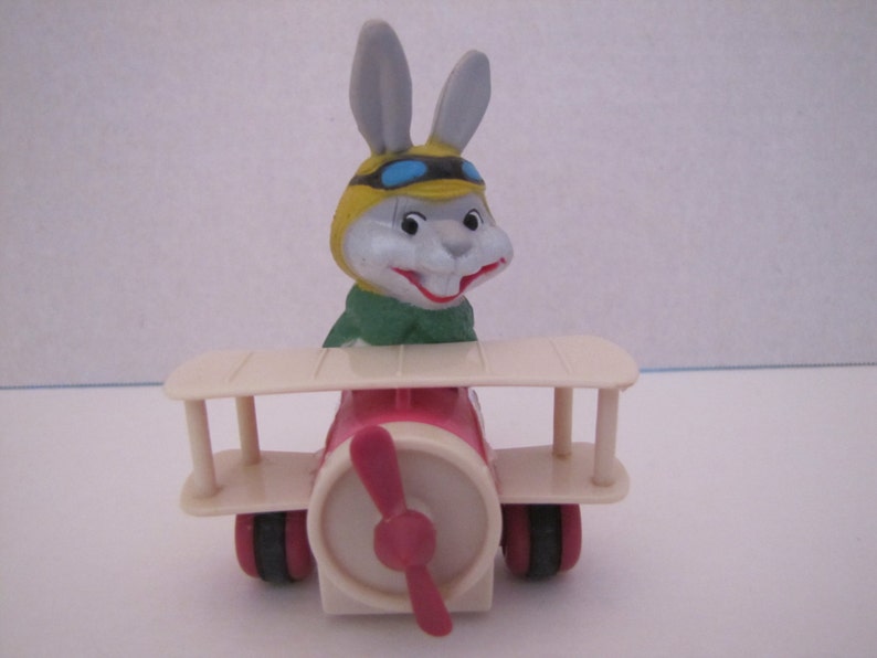 Vintage Animated Toys rabbit Flying B-1 Plane 16B - Etsy