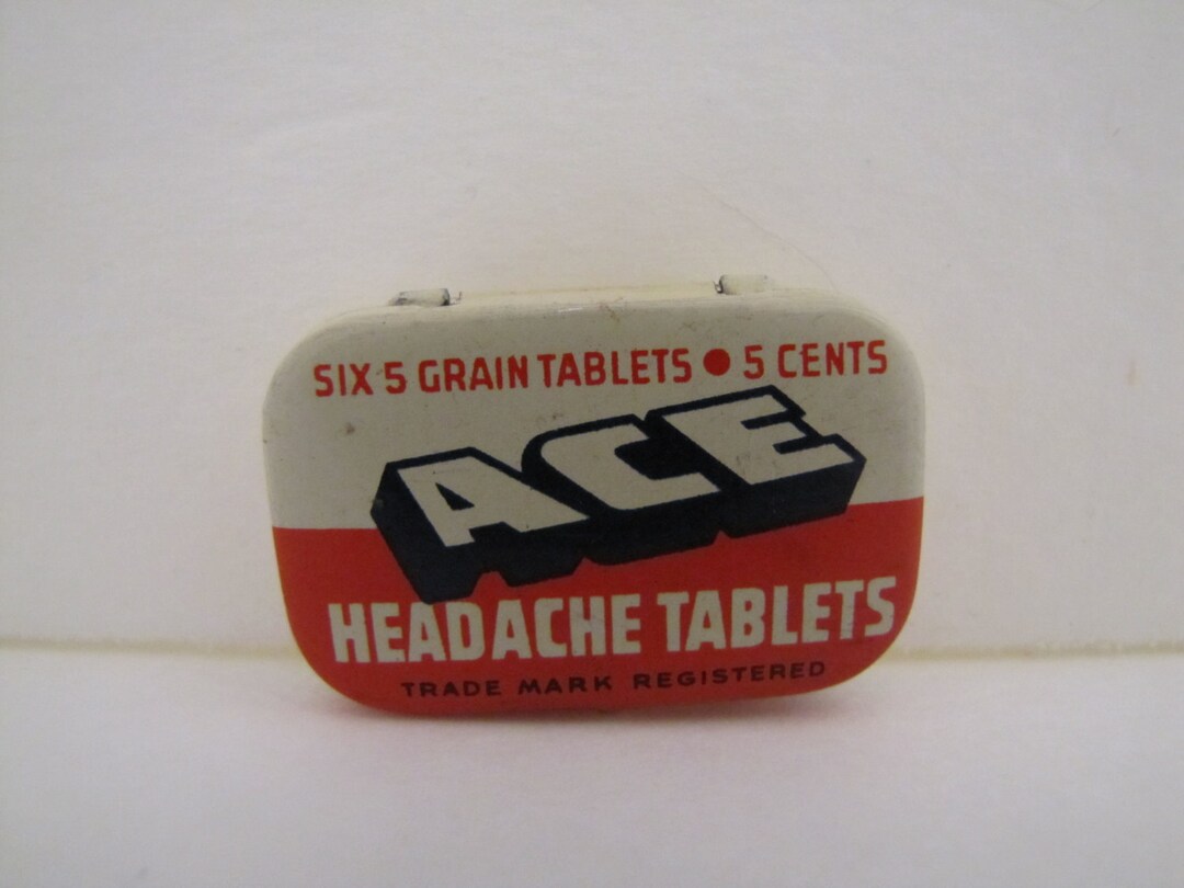 Ace Headache Tablet Tin - Etsy