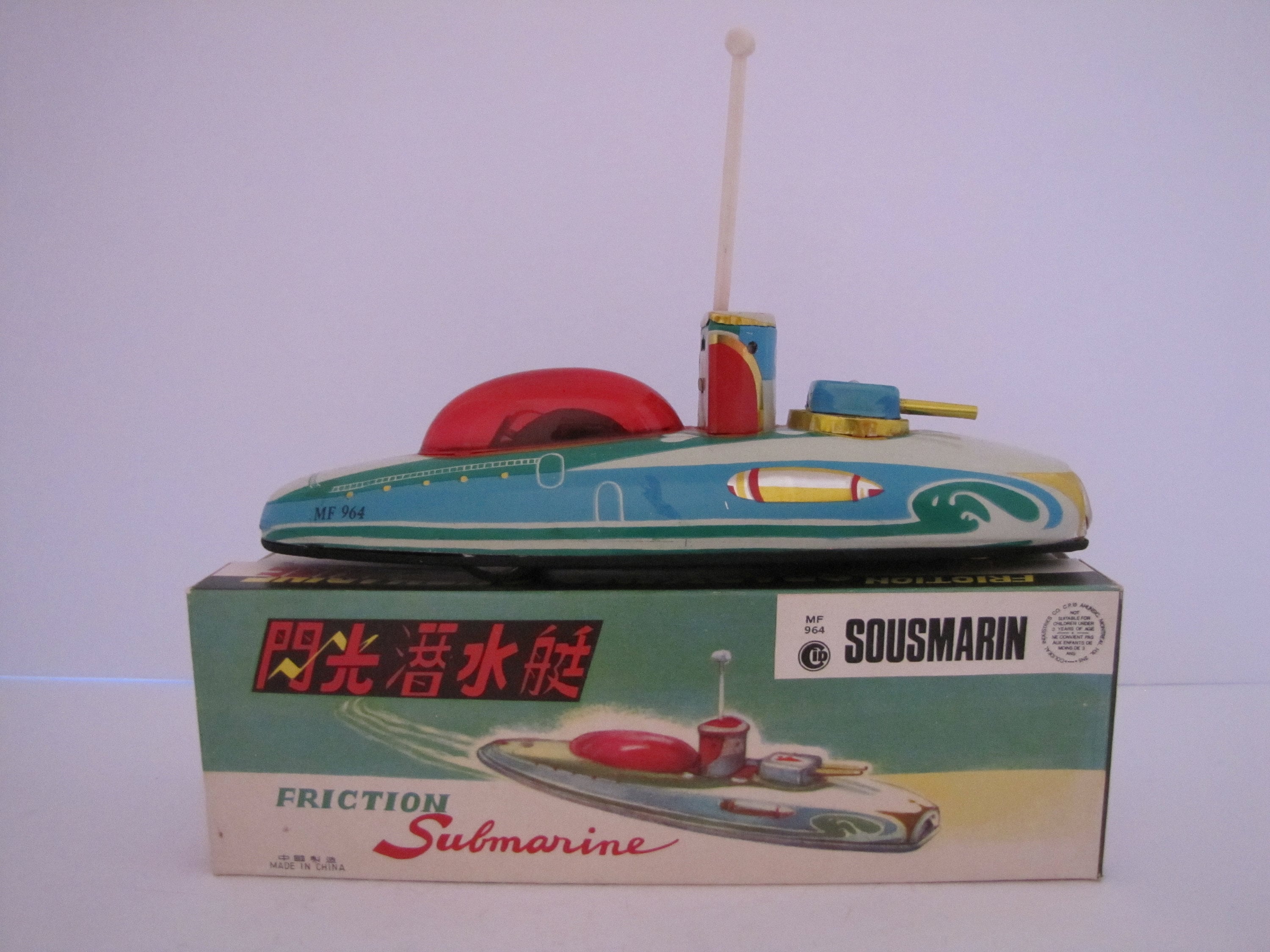 Vintage Tin Toy Submarine china MF 964 - Etsy UK