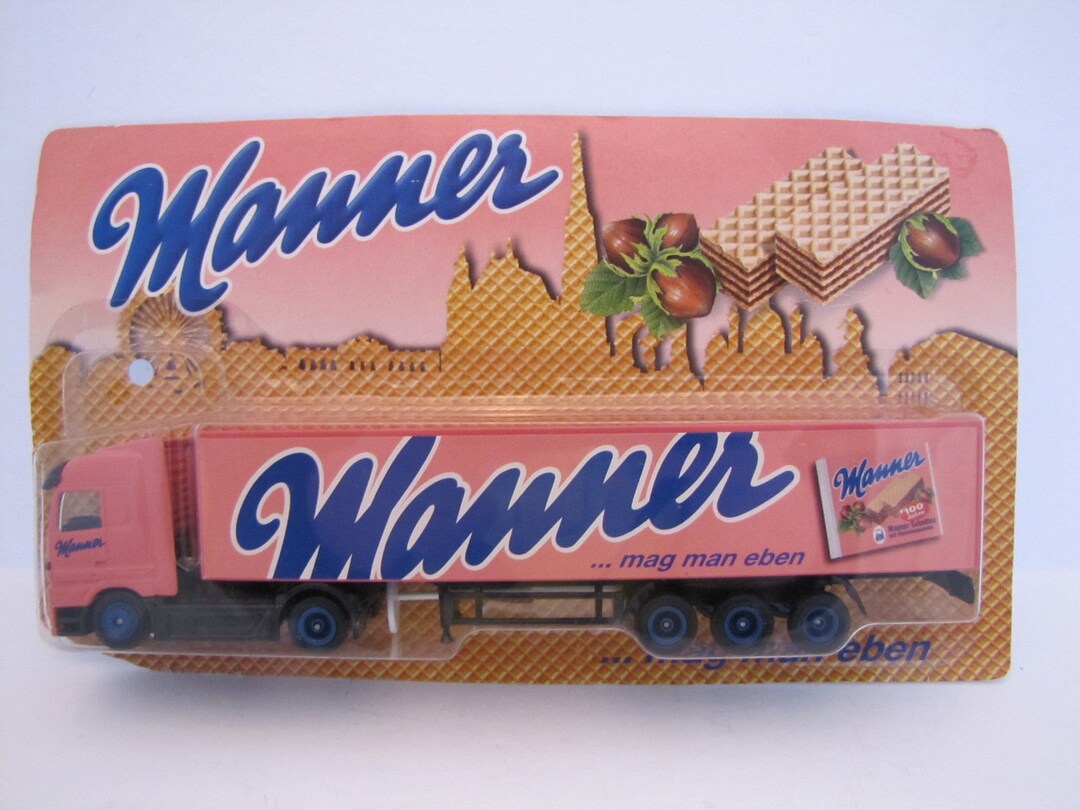 Vintage Pink Mercedes•benz Semi Truck and Trailer Toy Advertising ...