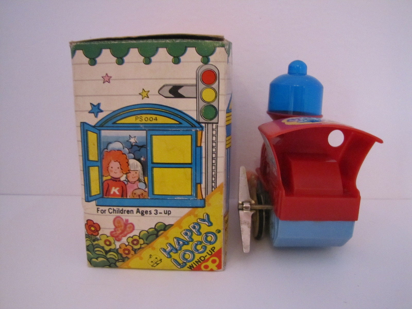 Vintage Plastic Wind up Happy Loco Toy china PS 004 - Etsy