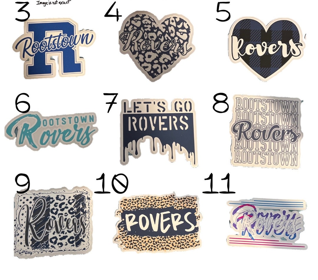 Rovers, Rootstown, Vinyl Sticker, Car, Window, Laptop, Water Resistant ...