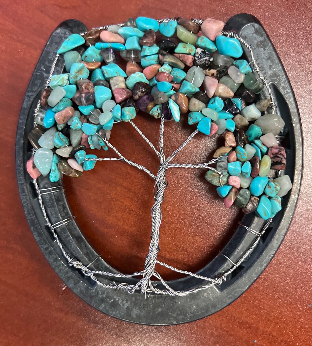Unique Gift Idea: Horseshoe Tree of Life A Symbol of Strength and ...