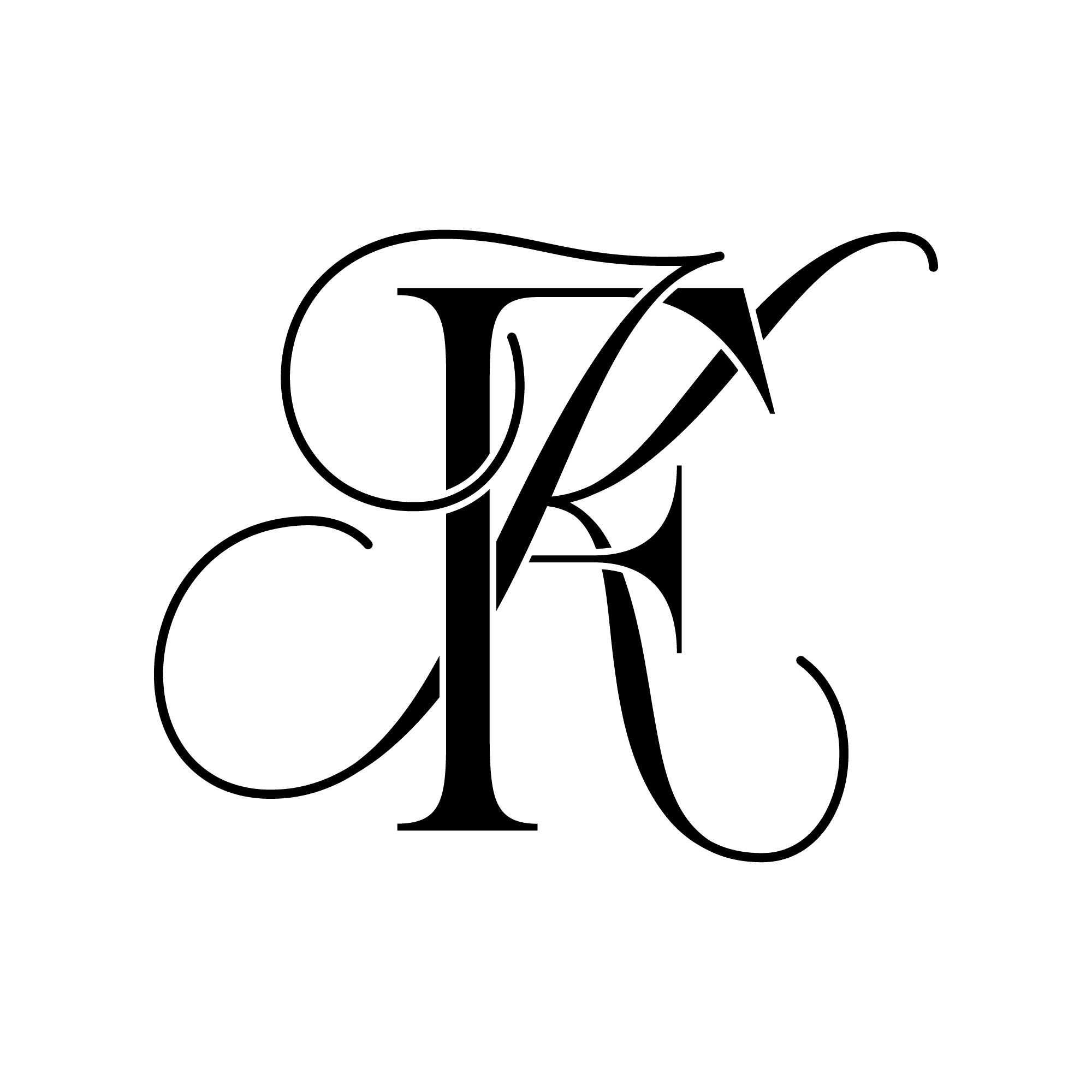 Personal Logo Initials, Logo of Initials, Monogram Logo, KF, FK - Etsy