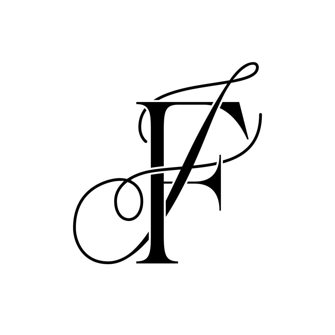 Calligraphy Logo, Boutique Logo Design, Business Logo, JF, FJ - Etsy