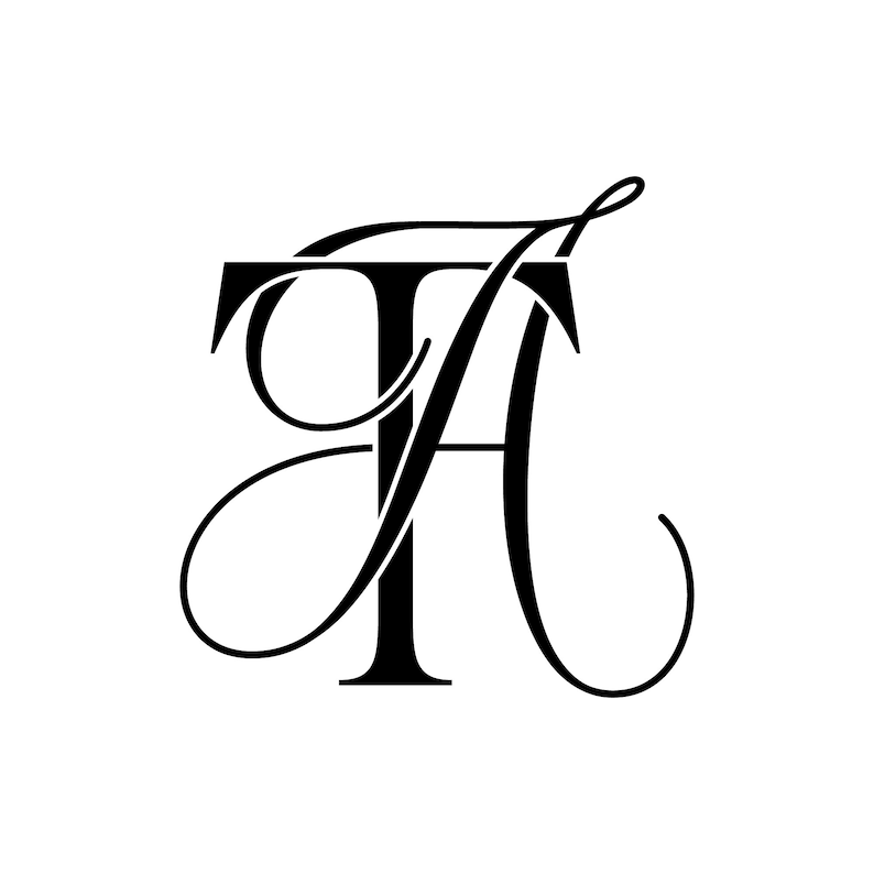 Buy Personal Logo Initials, Logo of Initials, Monogram Logo, AT, TA ...