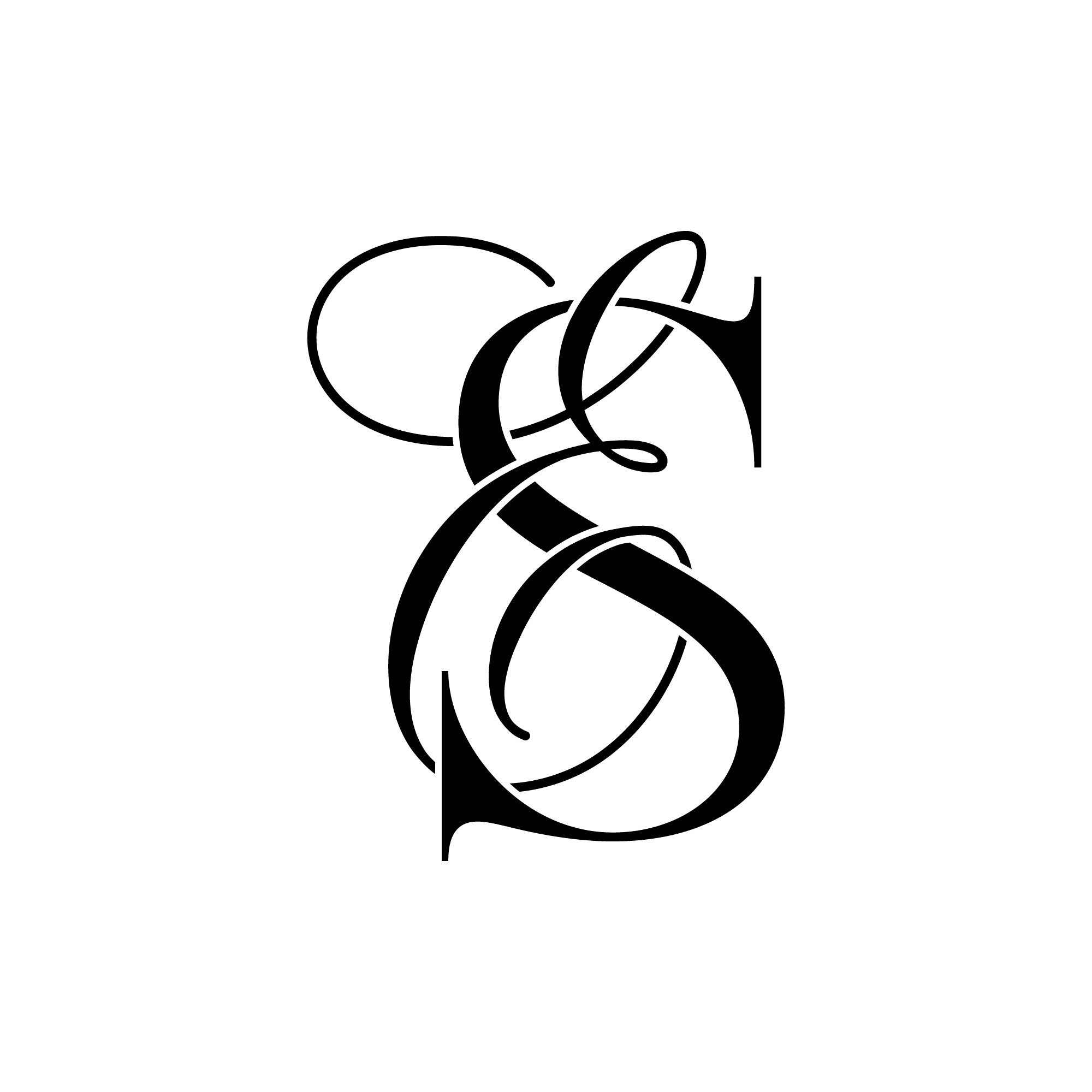 Wedding Logo Monogram, Digital Download, Wedding Logo Design, ES, SE - Etsy