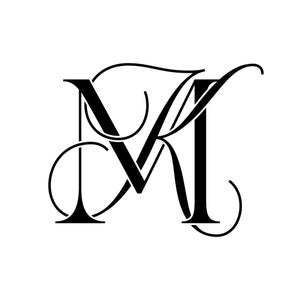 Wedding Logo, Wedding Monogram, Digital Download, KM, MK - Etsy