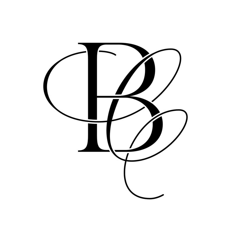 Personal Logo Initials, Logo of Initials, Monogram Logo, CB, BC - Etsy
