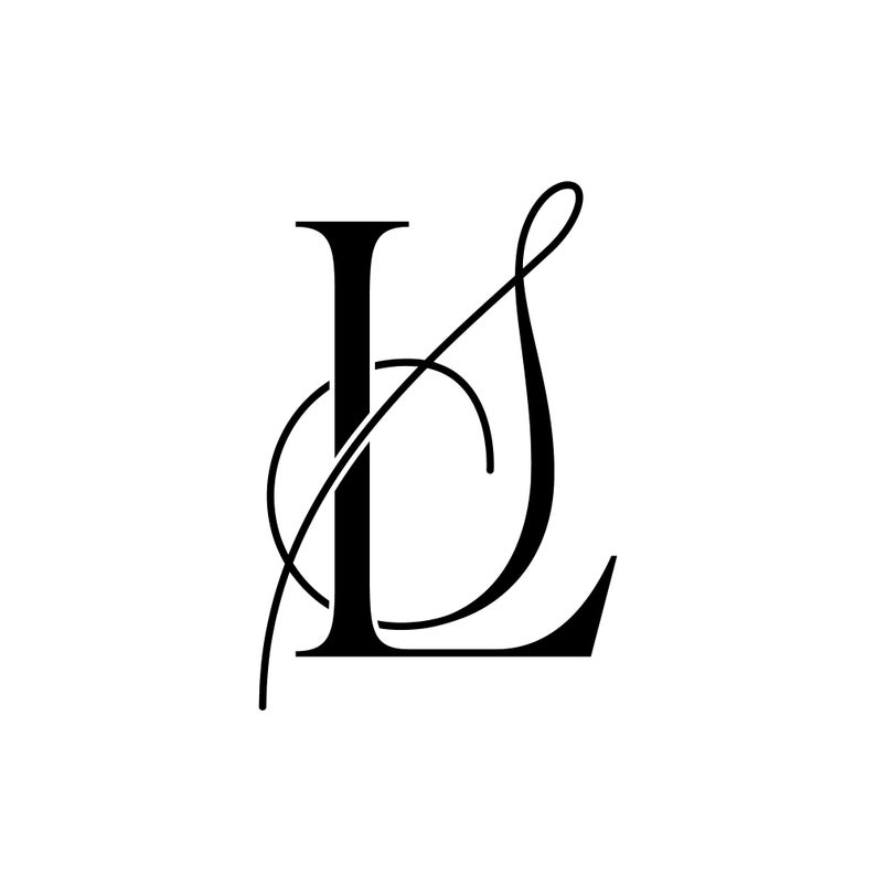 Calligraphy Logo, Boutique Logo Design, Business Logo, SL, LS - Etsy