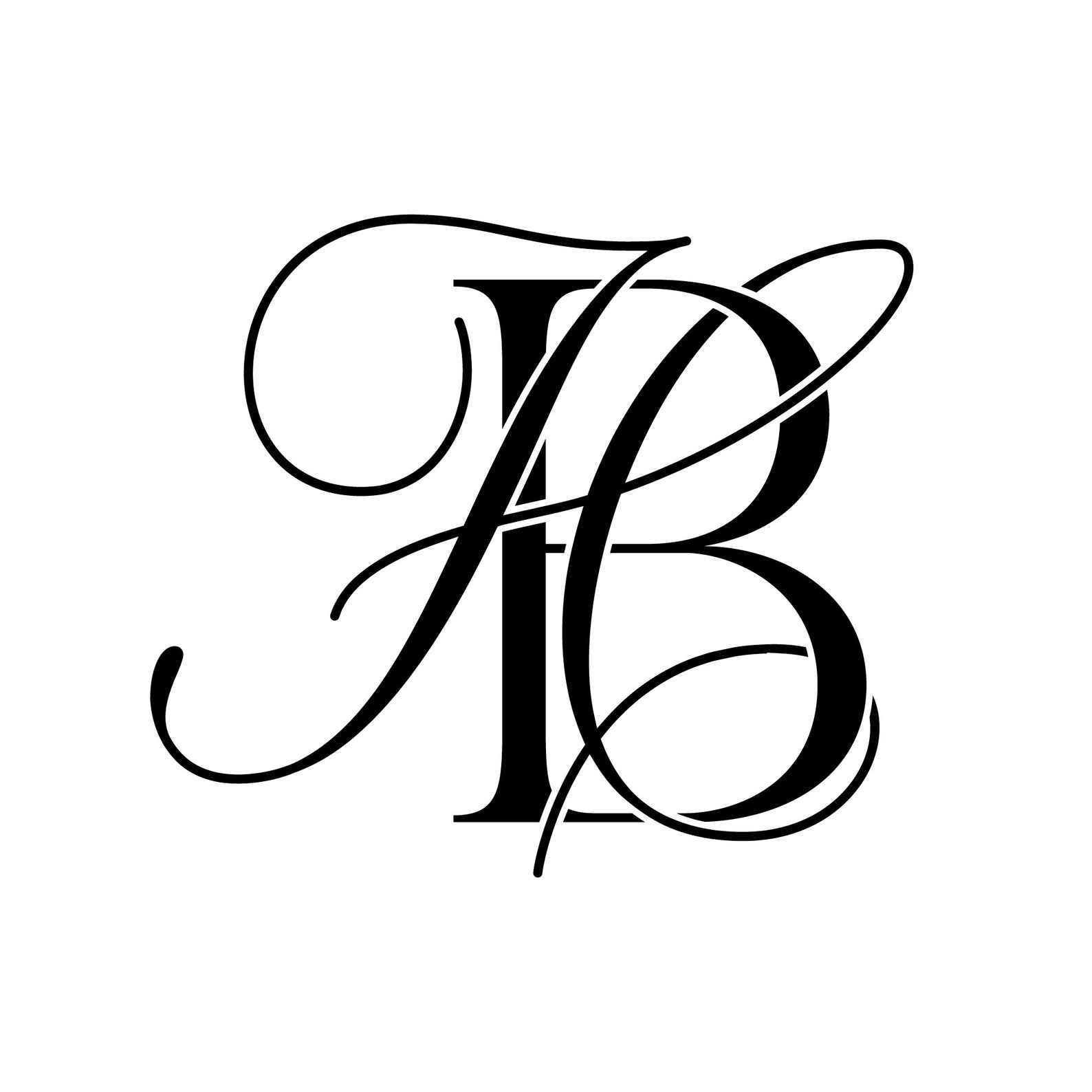 Monogram SVG Svg Files for Cricut Wedding Monogram Logo HB - Etsy