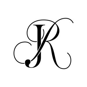 Monogram SVG, Svg Files for Cricut, Wedding Monogram Logo, RJ, JR - Etsy
