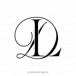 Monogram SVG, Svg Cut Files, Digital, Wedding Monogram Logo, DL, LD - Etsy