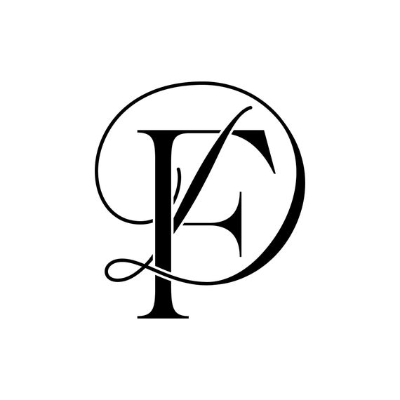 Personal Logo Initials Logo of Initials Monogram Logo DF | Etsy