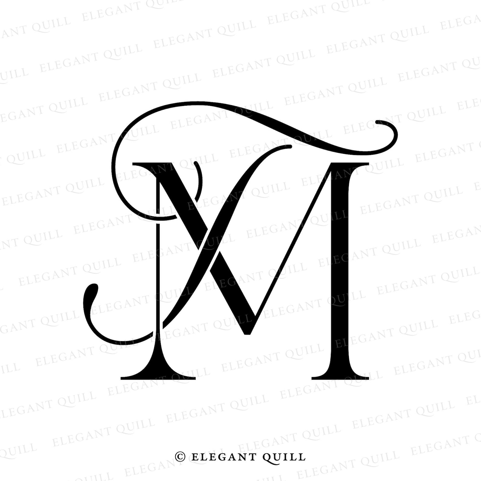 Personal Logo Initials, Logo of Initials, Monogram Logo, TM, MT - Etsy