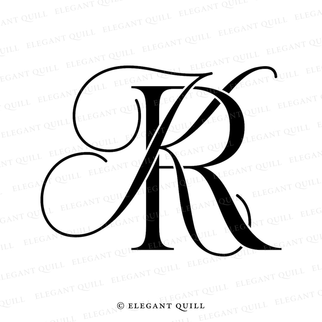Wedding Monogram Initials, Wedding Logo, Wedding Monogram, KR, RK - Etsy