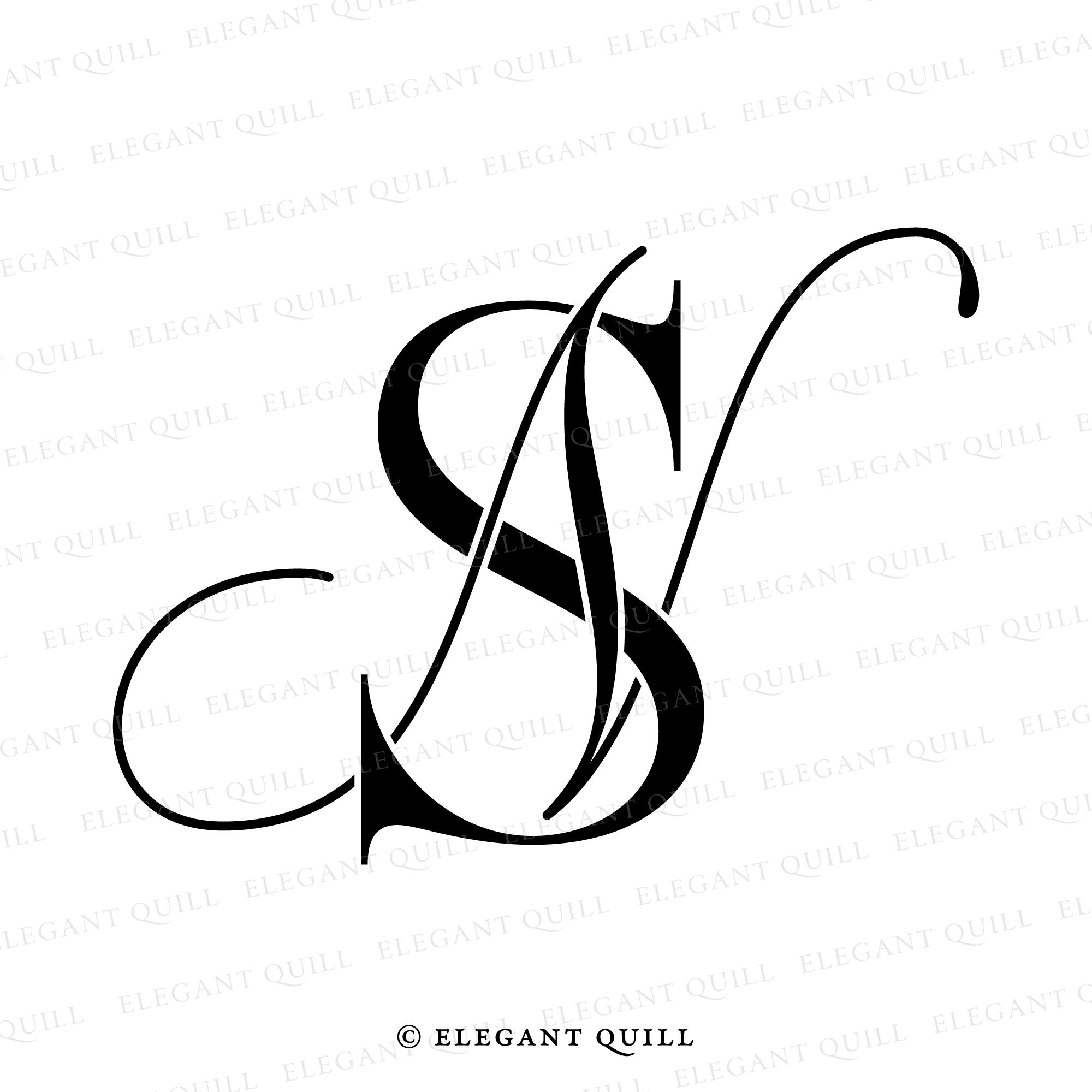 Personal Logo Initials, Logo of Initials, Monogram Logo, NS, SN - Etsy