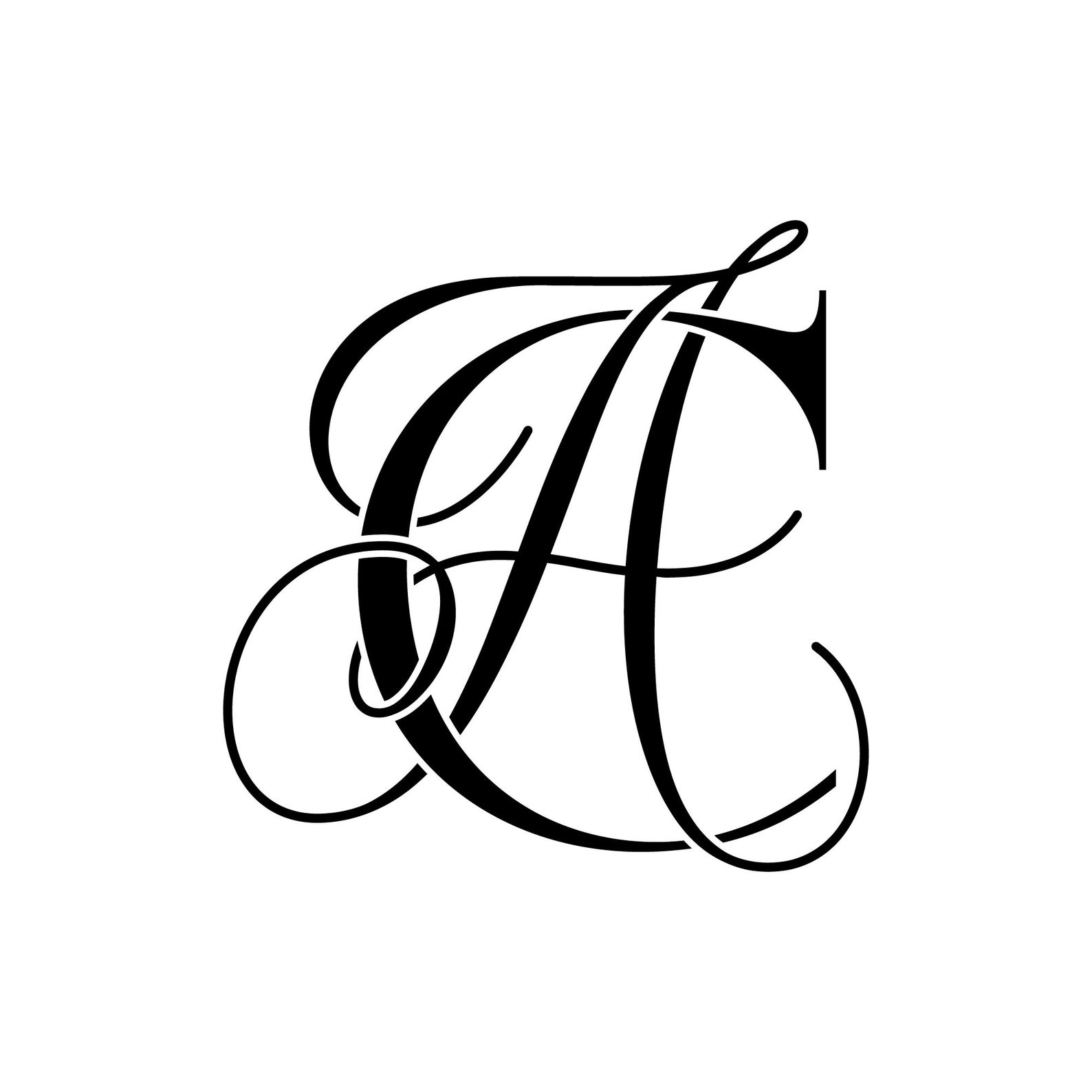 Wedding Logo Monogram, Digital Download, Wedding Logo Design, AC, CA - Etsy