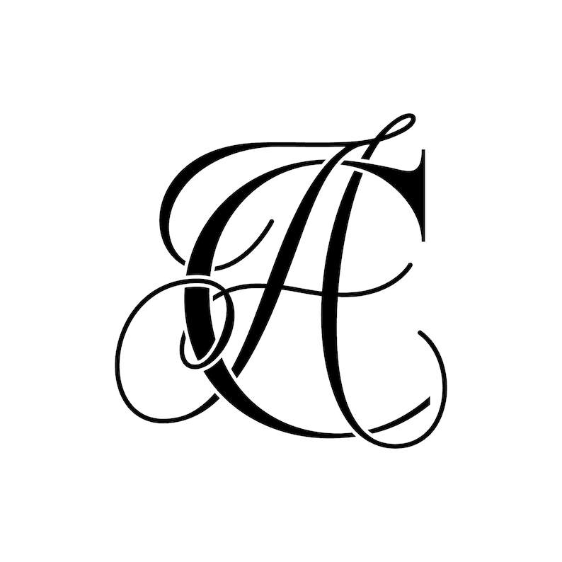 Wedding Logo Monogram, Digital Download, Wedding Logo Design, AC, CA - Etsy