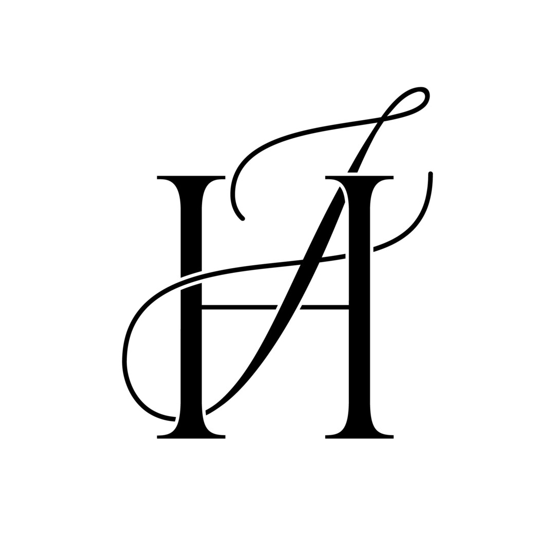 Monogram SVG, Svg Files for Cricut, Wedding Monogram Logo, JH, HJ - Etsy
