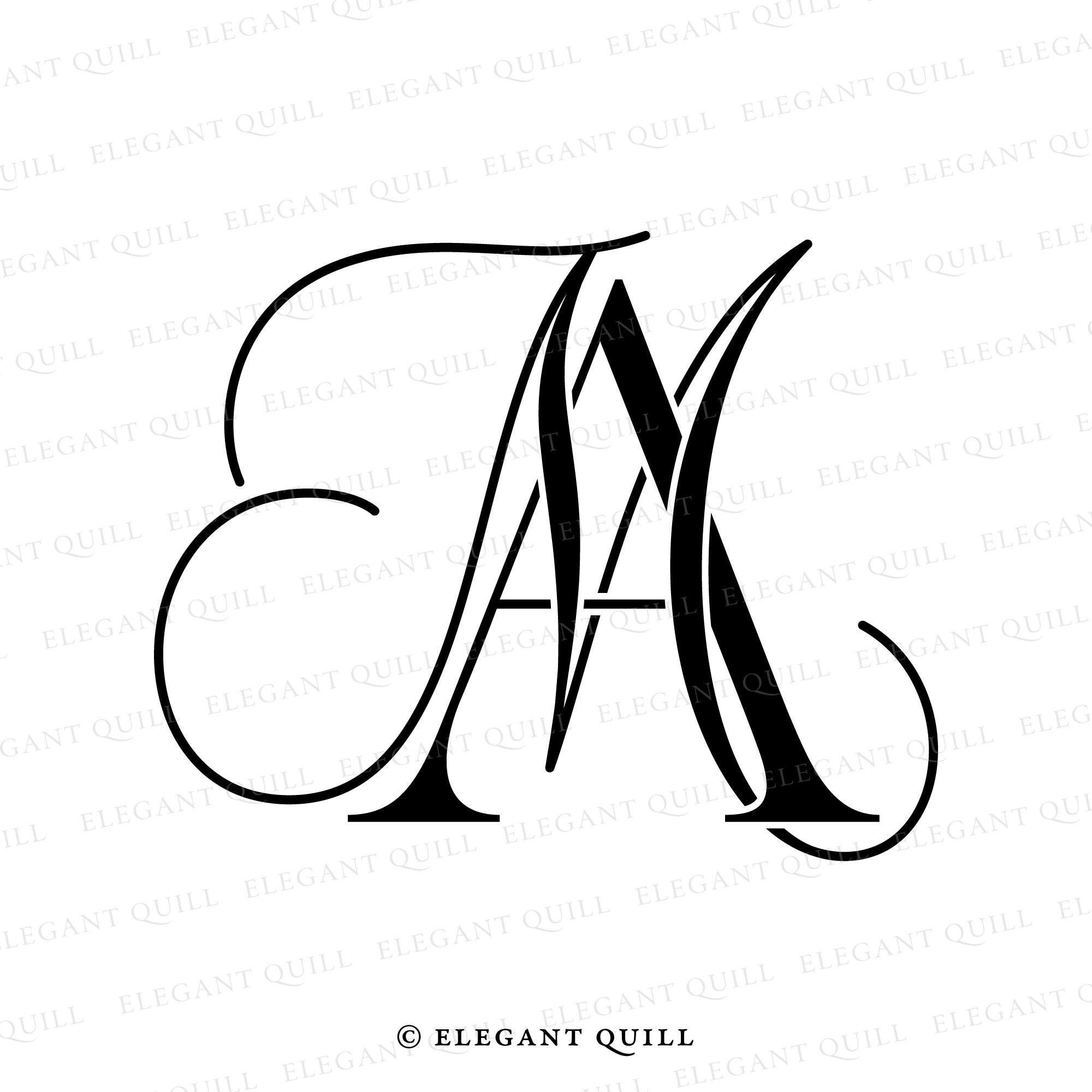 Wedding Logo Design, Wedding Monogram, Wedding Logo, MA, AM - Etsy