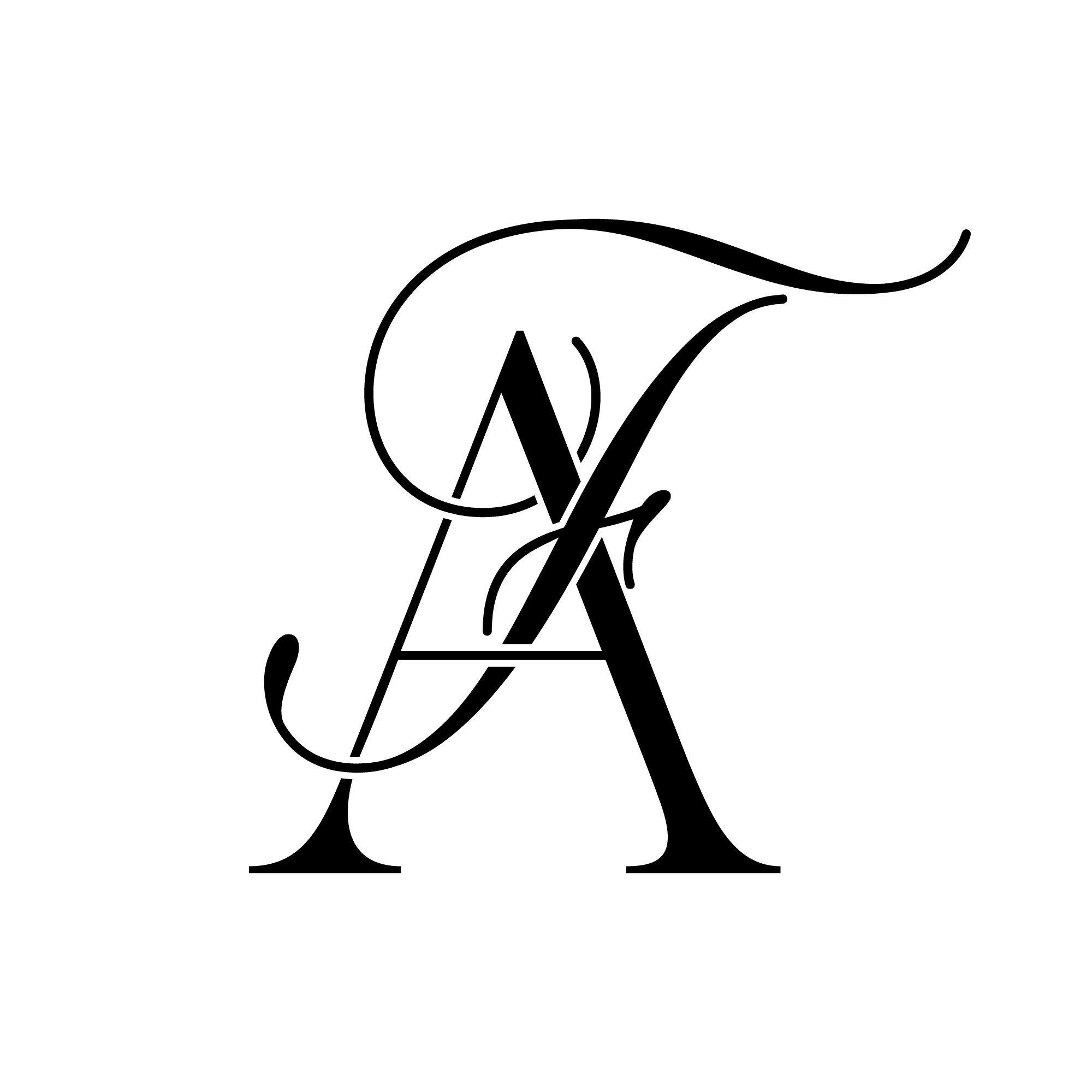 Wedding Logo Design, Wedding Monogram, Wedding Logo, FA, AF - Etsy