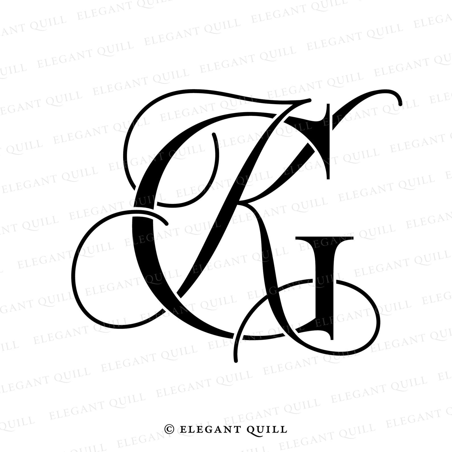 Name Initials Logo, Company Initials Logo, Monogram Logo, KG, GK - Etsy