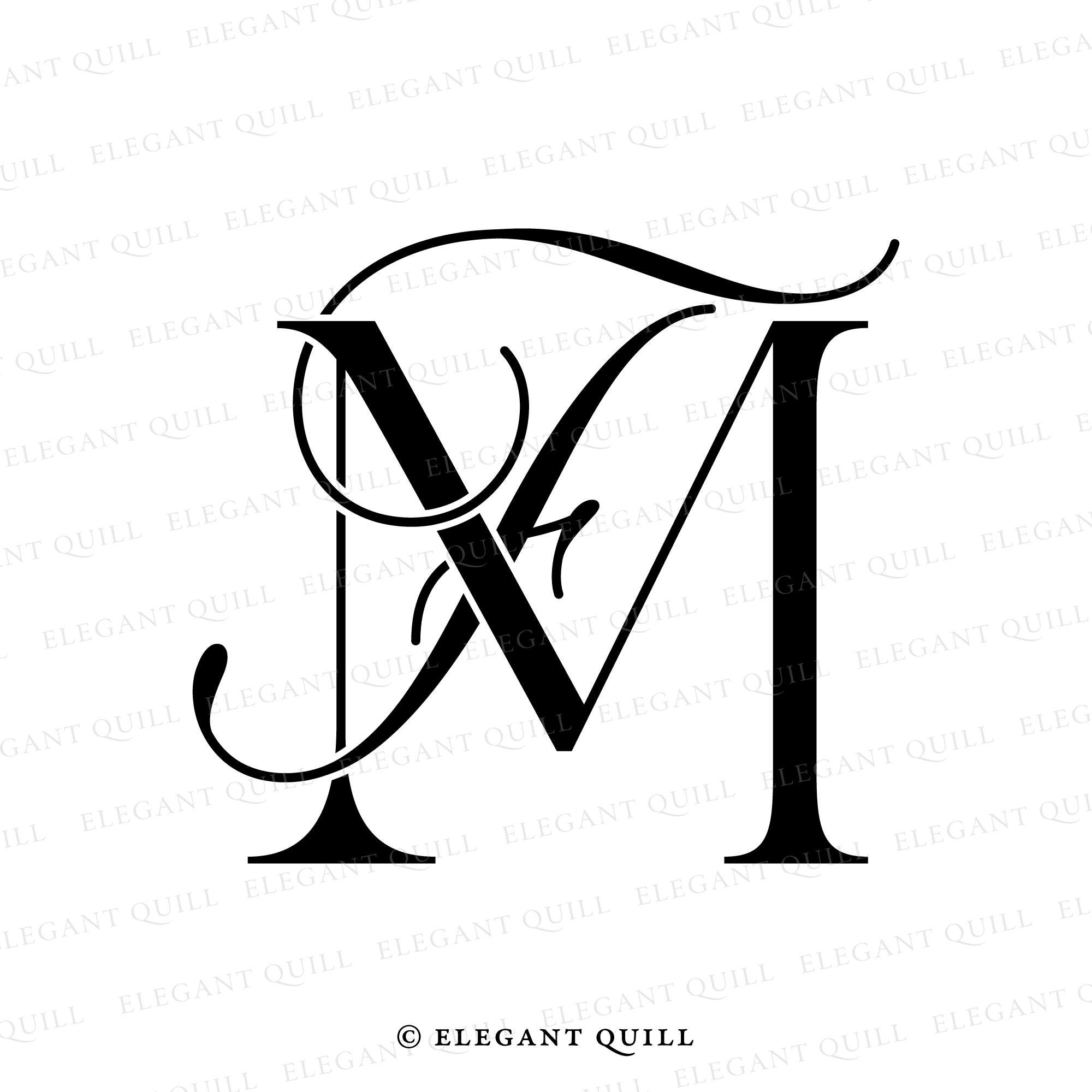 Wedding Logo, Wedding Monogram, Digital Download, FM, MF - Etsy