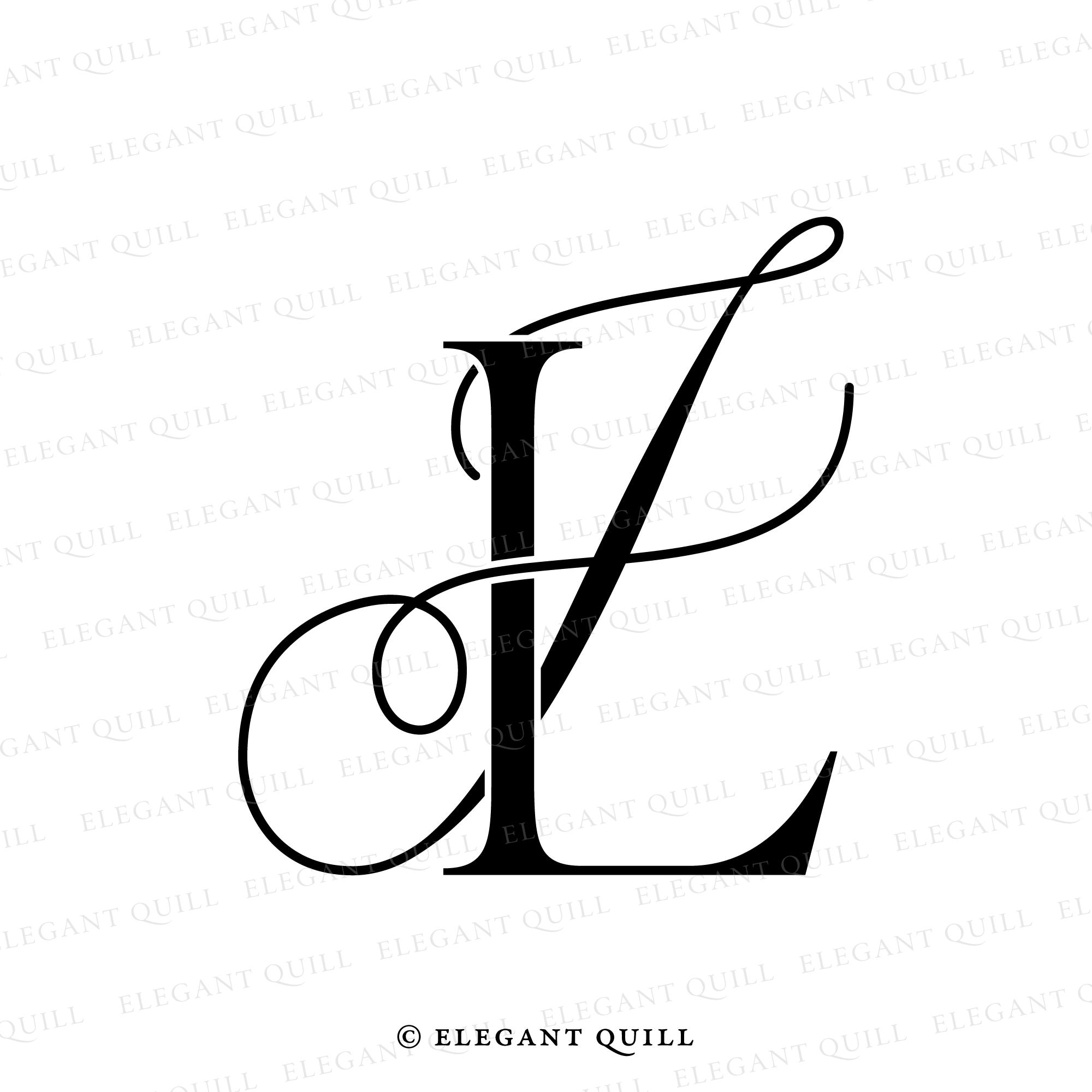 Wedding Logo Monogram, Wedding Initials, Dance Floor Monogram, JL, LJ ...
