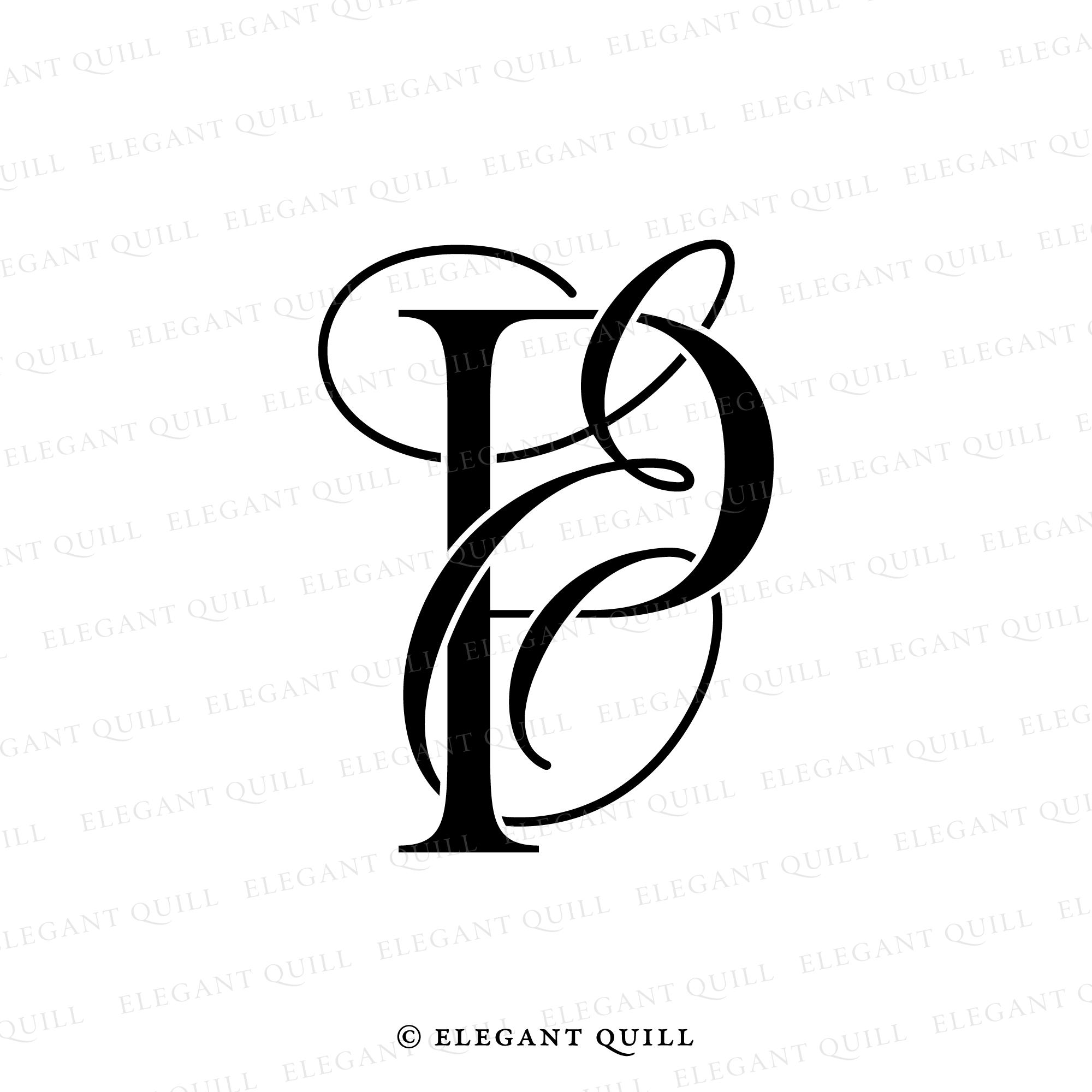 Monogram SVG, Svg Cut Files, Digital, Wedding Monogram Logo, EP, PE - Etsy