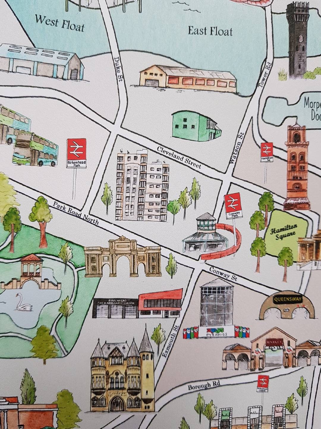 Birkenhead Map-birkenhead Print -birkenhead Gift-birkenhead Poster ...