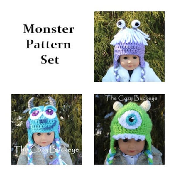 Monster Hat Pattern - Etsy