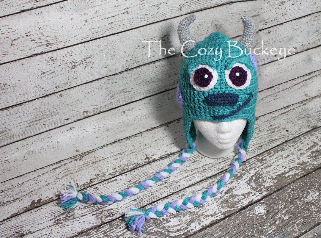 CROCHET PATTERN - Monster Sulley Hat - Monster Costume Hat - Halloween ...