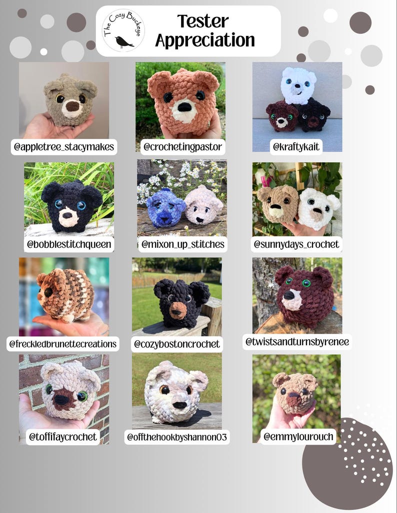 Boaz the Market Bear / PDF Crochet Pattern Only / Quick Market Make ...