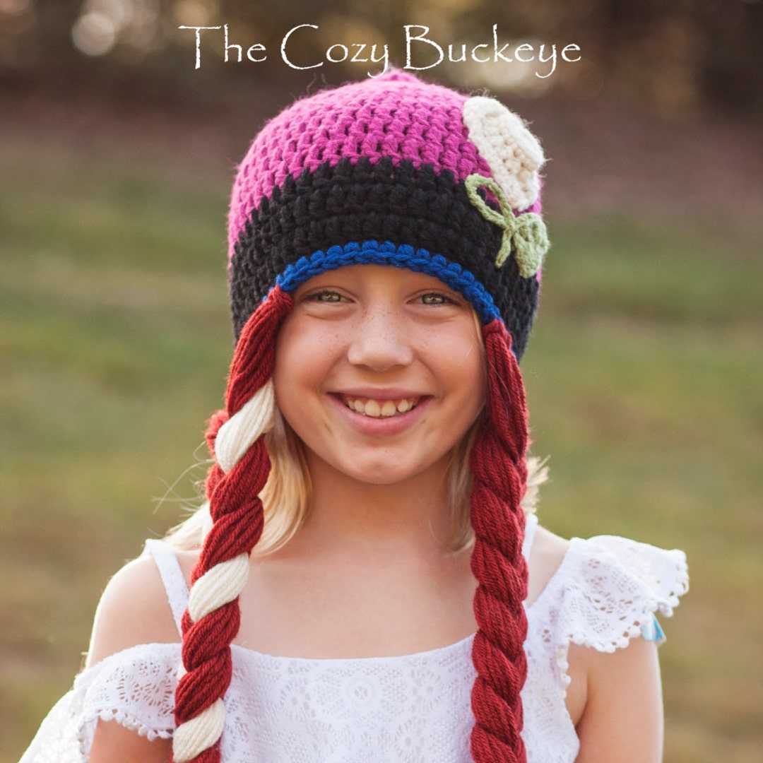 Crochet Princess Anna Hat Character Hat Sizes Newborn to Adult - Etsy