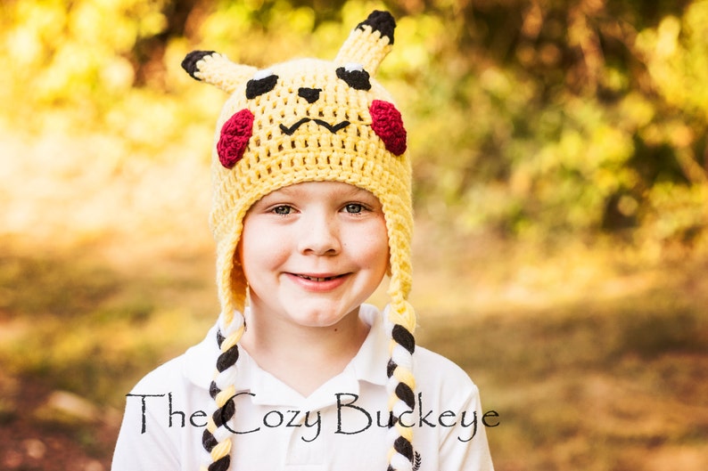 Pokemon Pikachu Hat Halloween Costume Crochet Hat - Etsy