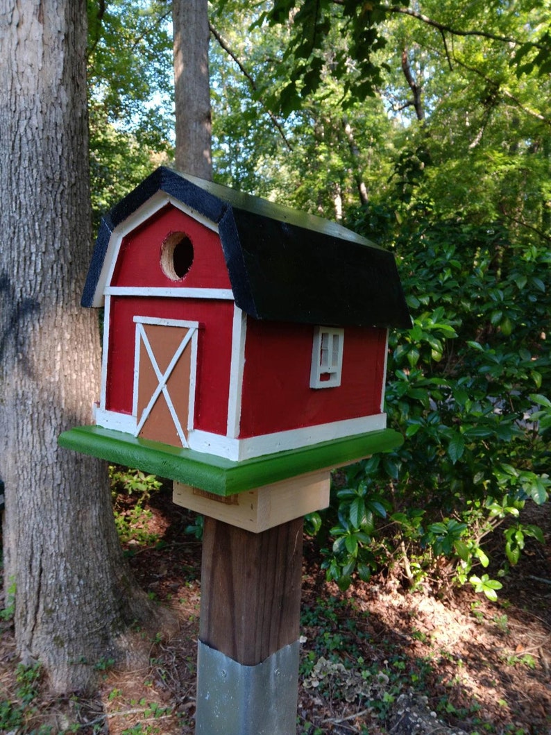 Beautiful Handcrafted Classic Red Barn Birdhouse - Etsy