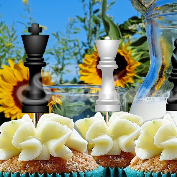 Chess Cupcake Topper - Etsy