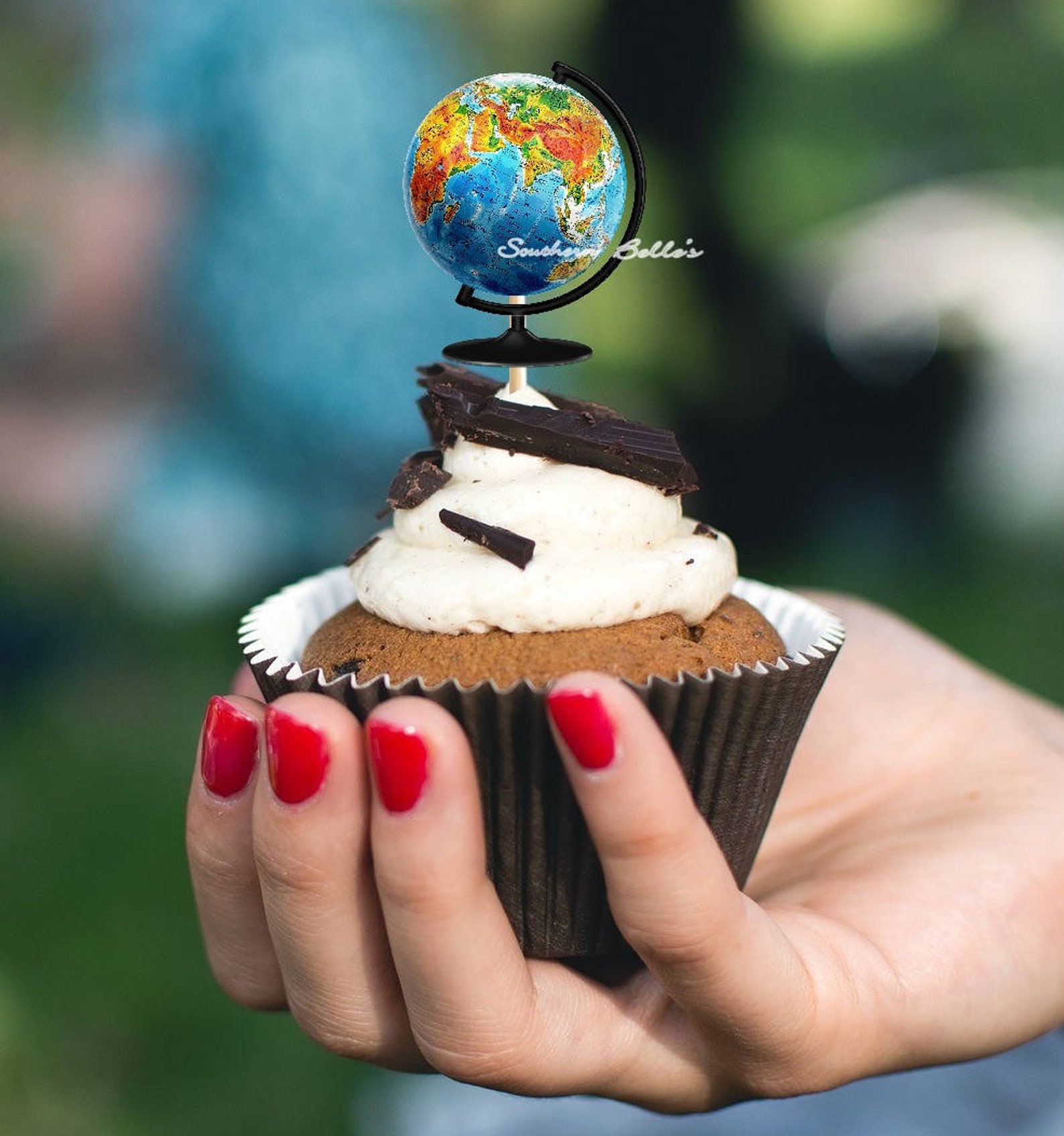 Printable World Globe Cake Decorations-print110jpw-digital Download ...