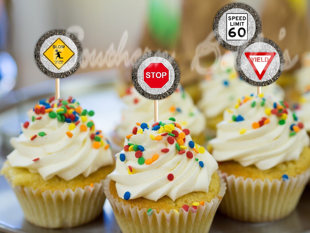 Printable Street Sign Cupcake Topper-print145jpw-digital Street Sign ...