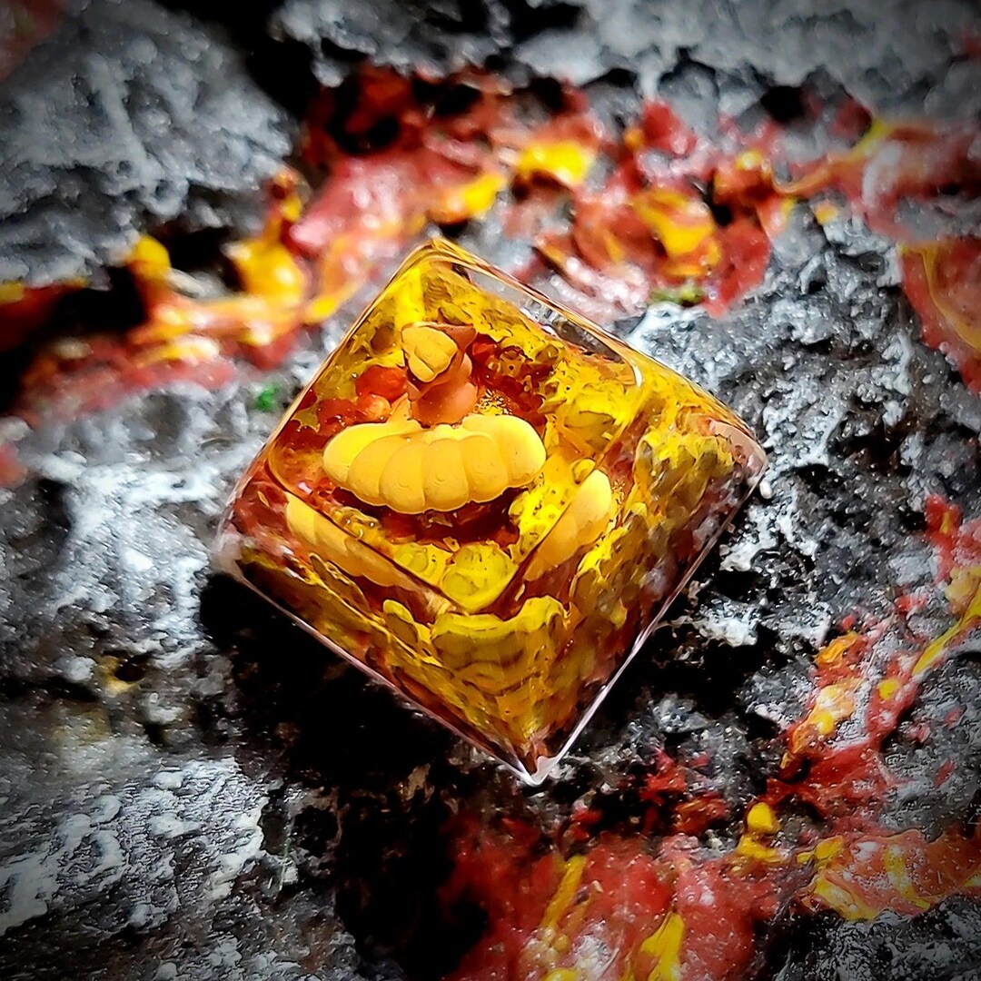 Pokemon Vulpix Artisan Keycaps Epoxy Resin - Etsy