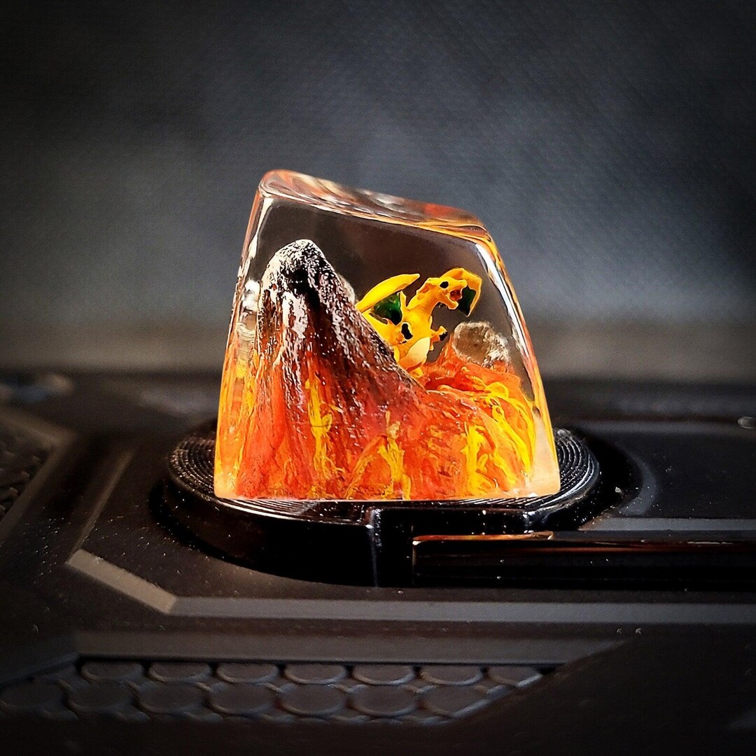 Pokemon Charizard Artisan Keycaps Epoxy Resin - Etsy