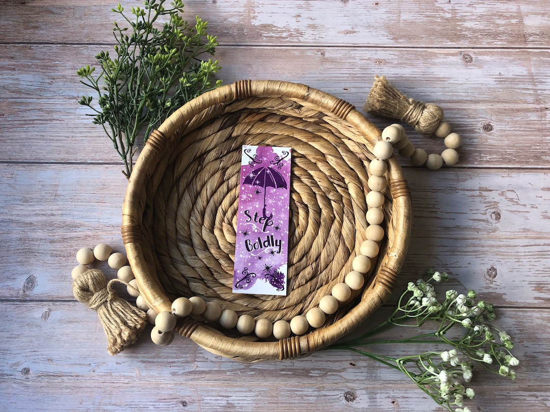 Step Boldly Bookmark Nevermoor Bookmark Morrigan Crow - Etsy