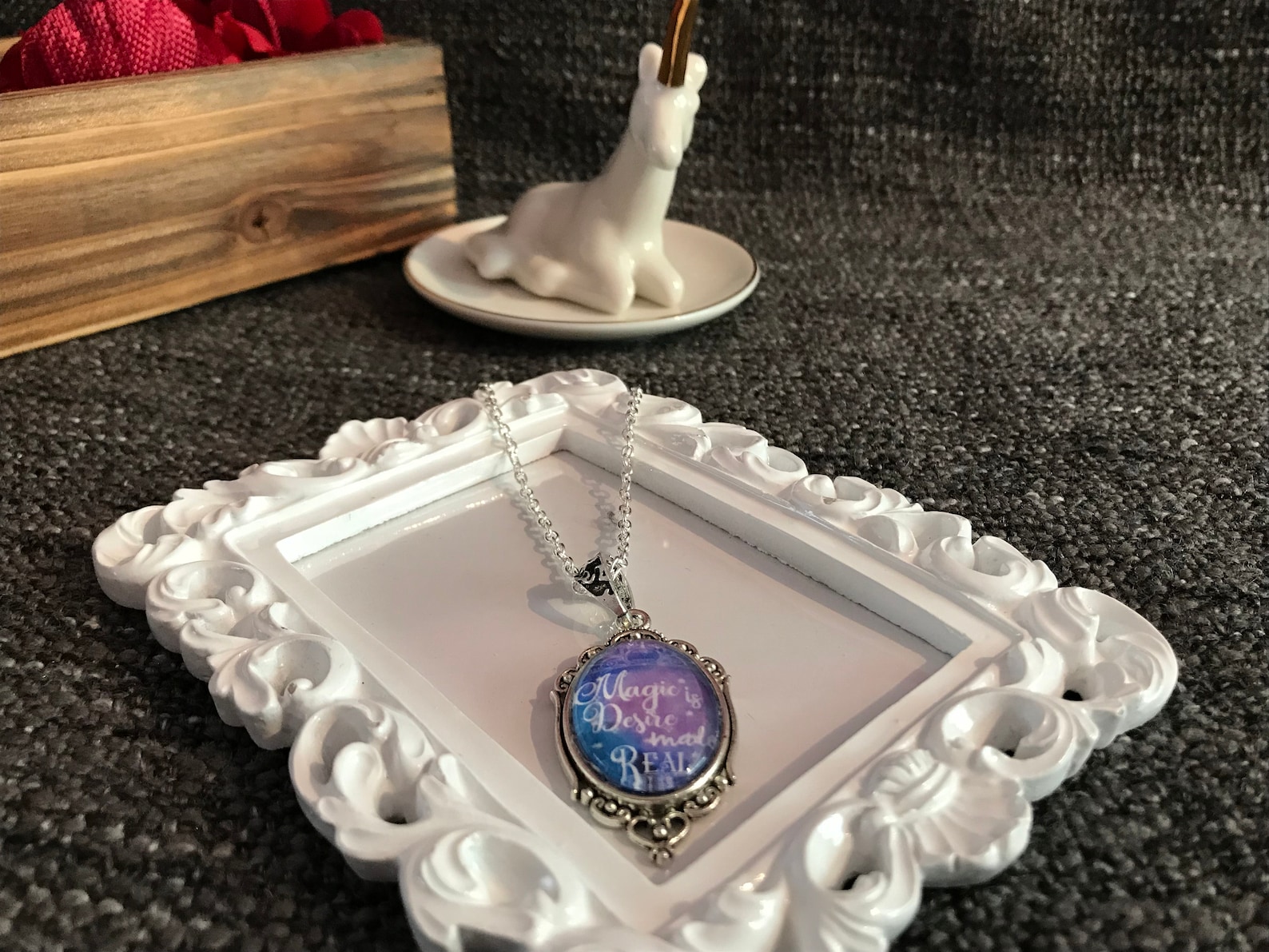 Magic is Desire Made Real A Discovery of Witches Necklace - Etsy