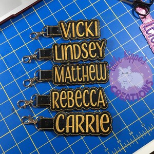 Custom Name Key Fob - Etsy