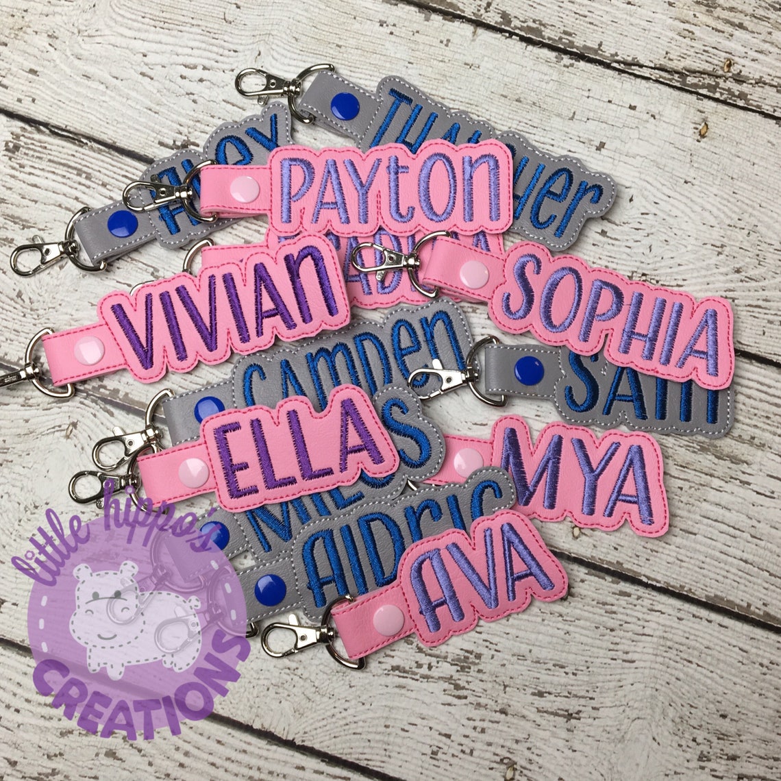 Custom Name Key Fob - Etsy