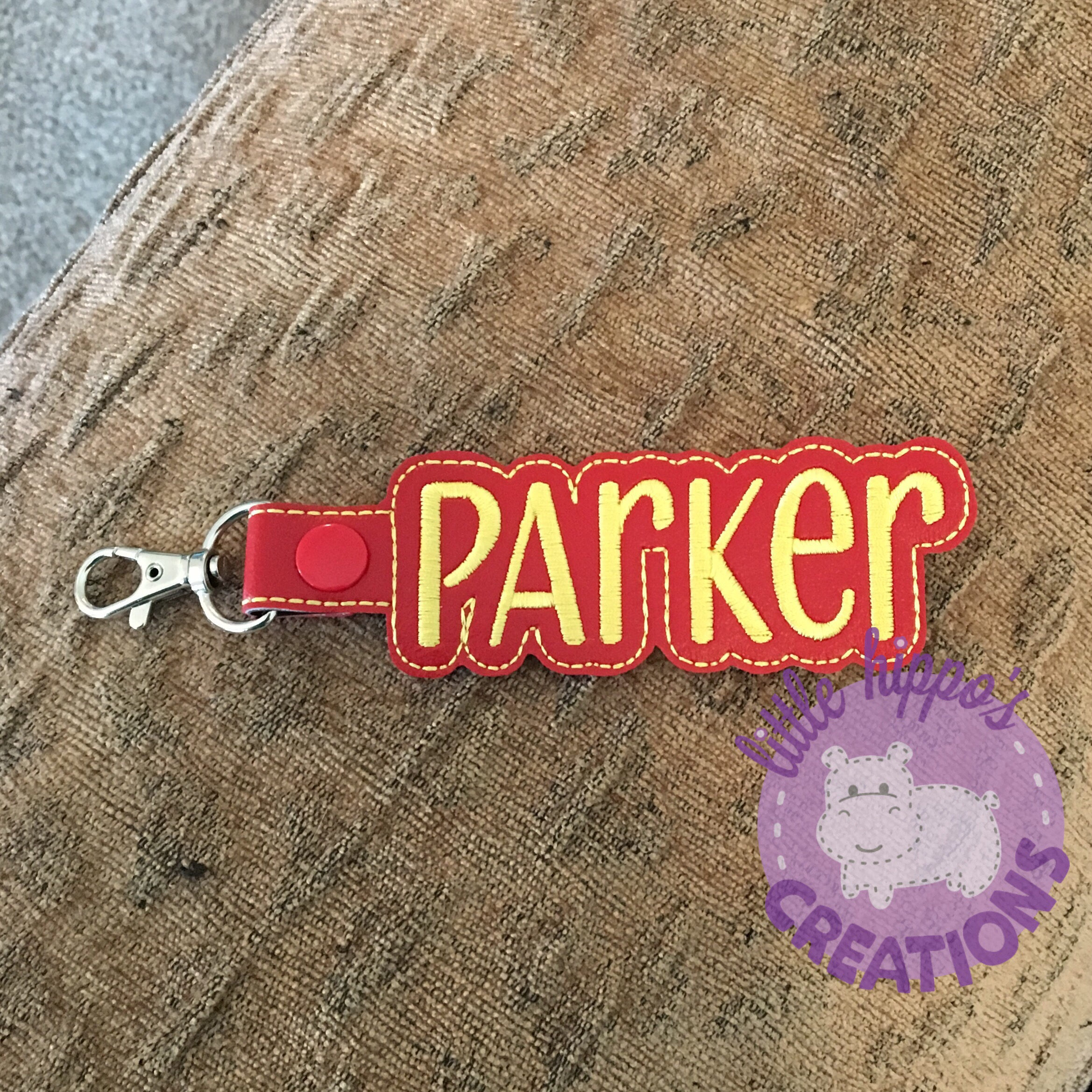 Custom Name Key Fob - Etsy