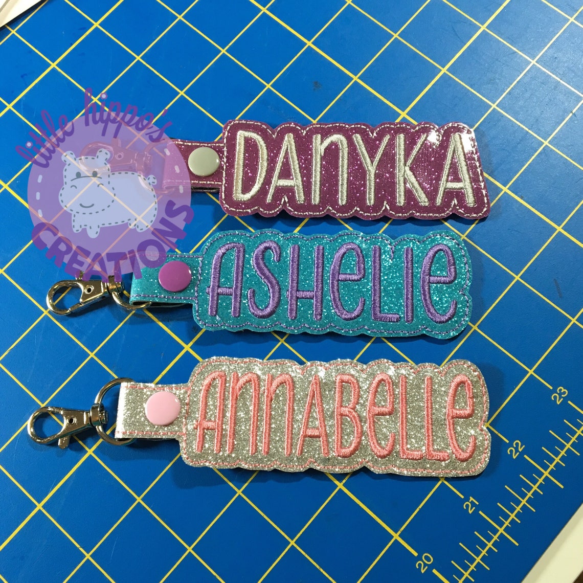 Custom Name Key Fob - Etsy
