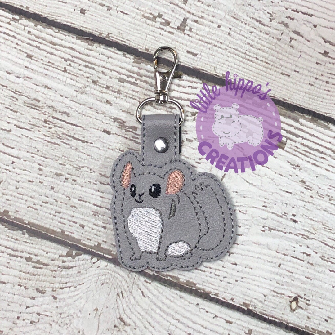 Chinchilla Key Chain/key Fob finished Product - Etsy