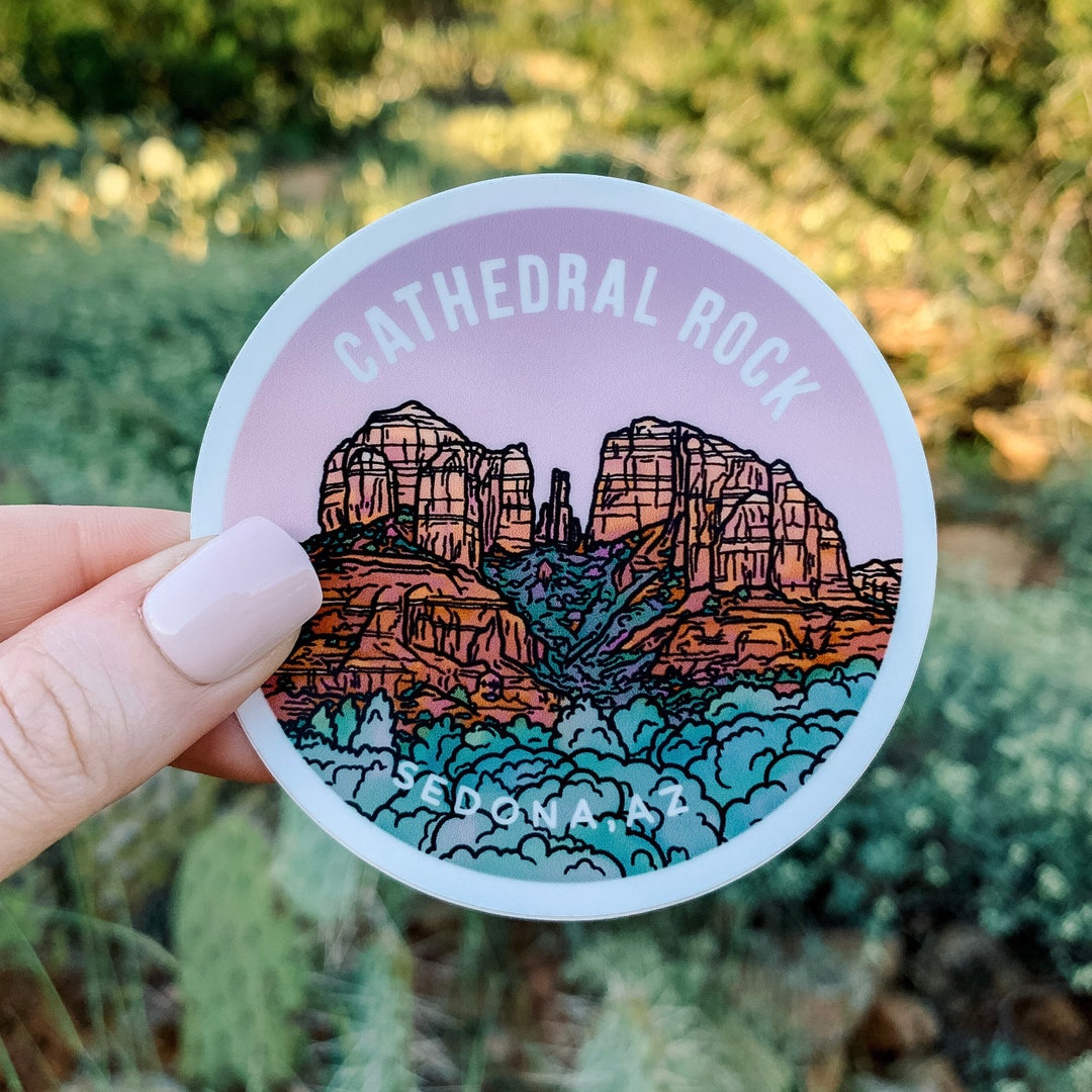 Cathedral Rock - Sedona Arizona 3" Vinyl Sticker - Laptop or Water ...